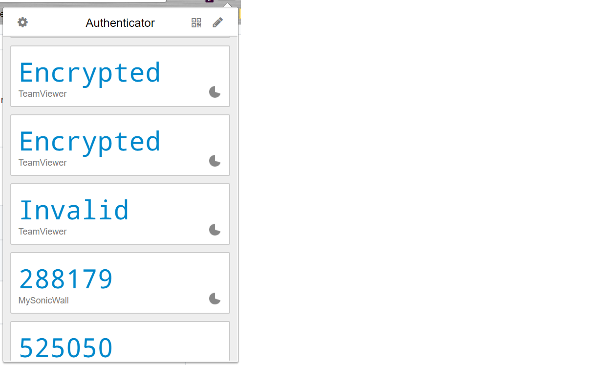 Some are encrypted, some are invalid and other are solved · Issue #101 · Authenticator-Extension ...