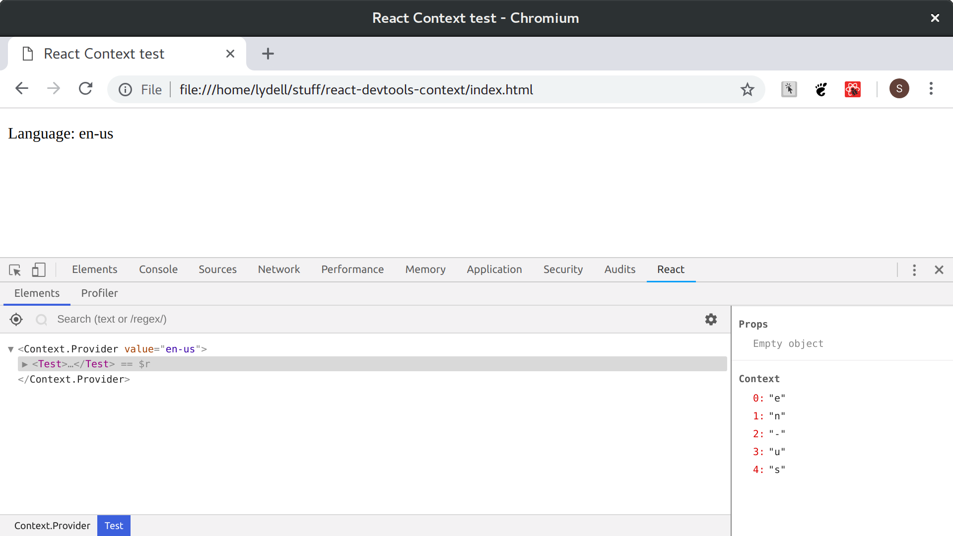 Better display for string contexts · Issue #1212 · facebook/react-devtools · GitHub