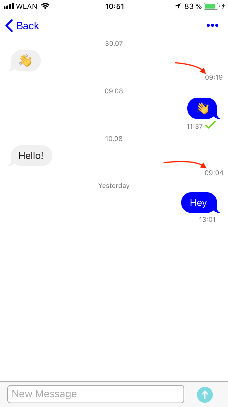 Align message bottom label to the right side of the bubble (incoming message) · Issue #826 ...