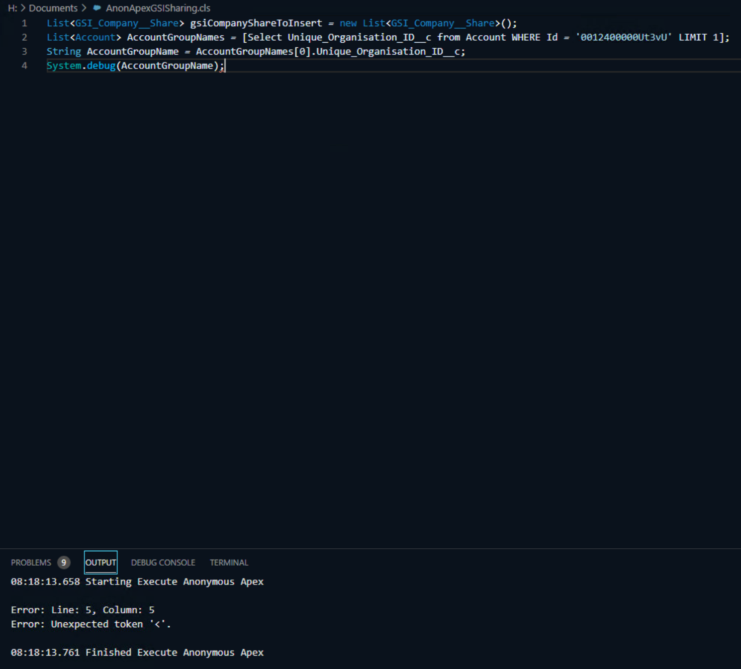 Anon Apex under VS Code not clearing error cache · Issue #2689 · forcedotcom/salesforcedx-vscode ...