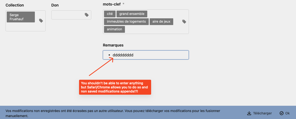 User Role Permissions Non Editable Field Is Editable With Safarichrome But Works With Firefox 9111