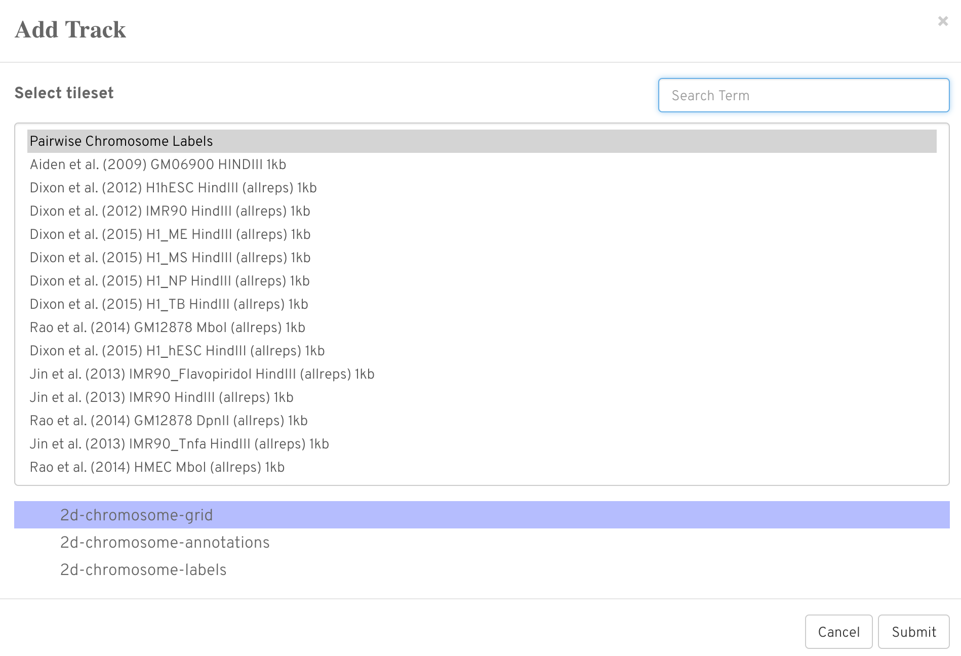 Add nesting to the tileset list · Issue #384 · higlass/higlass · GitHub