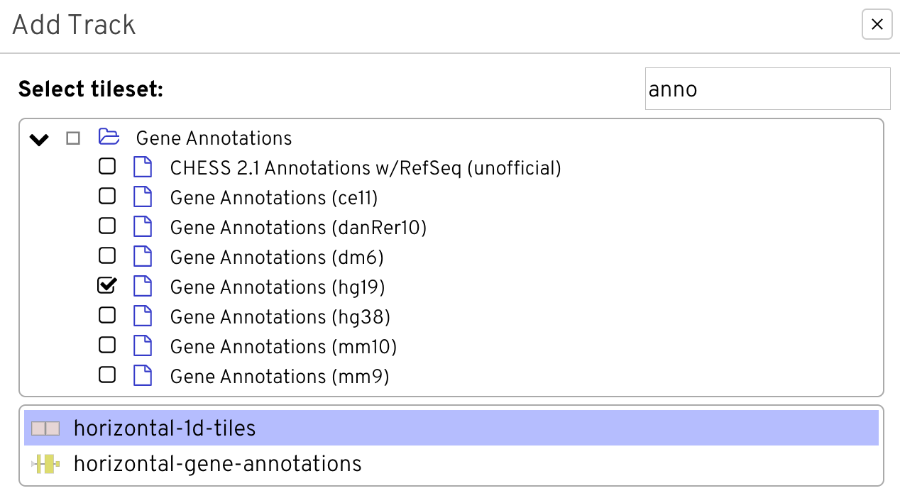 Make the `horizontal-gene-annotations` track type default for gene annotations · Issue #65 ...
