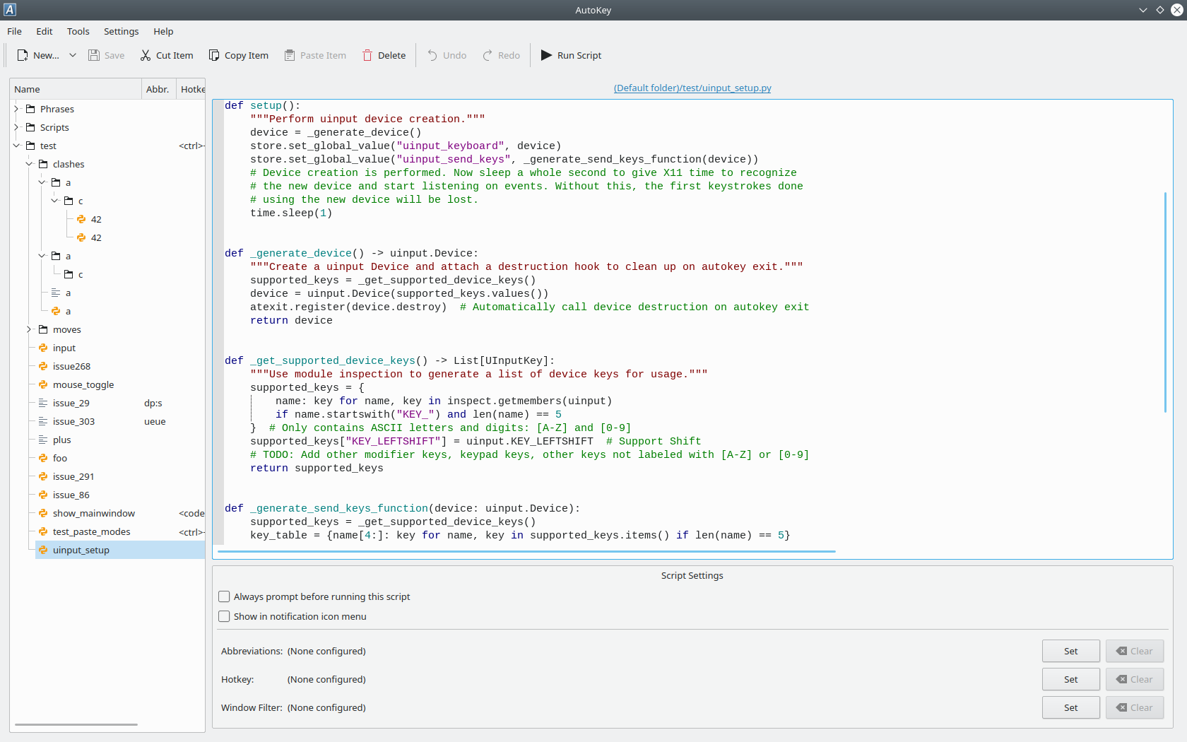 Improve The Scripting Api · Issue 231 · Autokey Autokey · Github