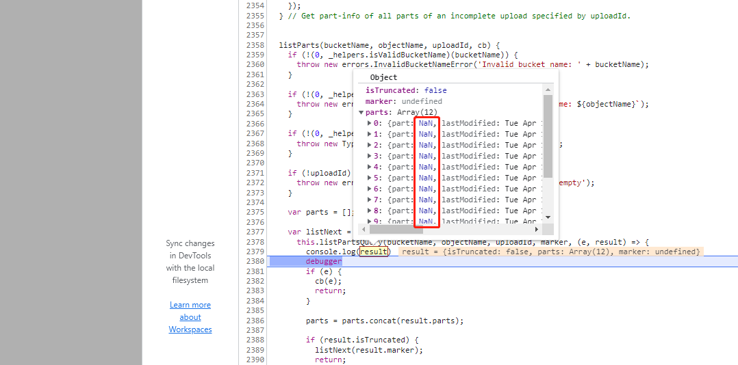 There is a problem with breakpoint transfer · Issue #1021 · minio/minio-js · GitHub