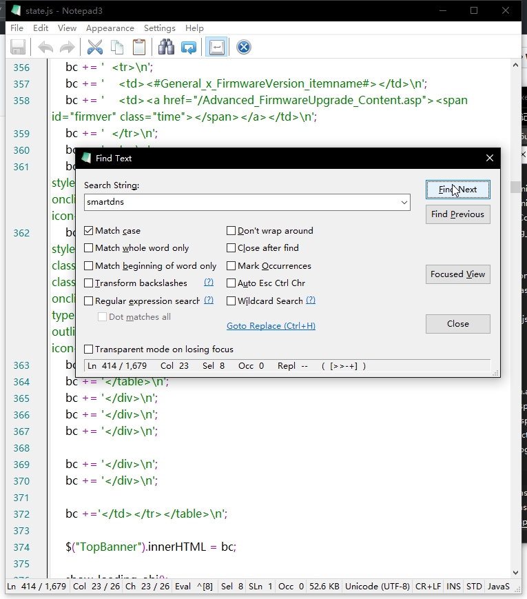 When open Word wrap,find text result cant target to the line · Issue #2233 · rizonesoft/Notepad3 ...