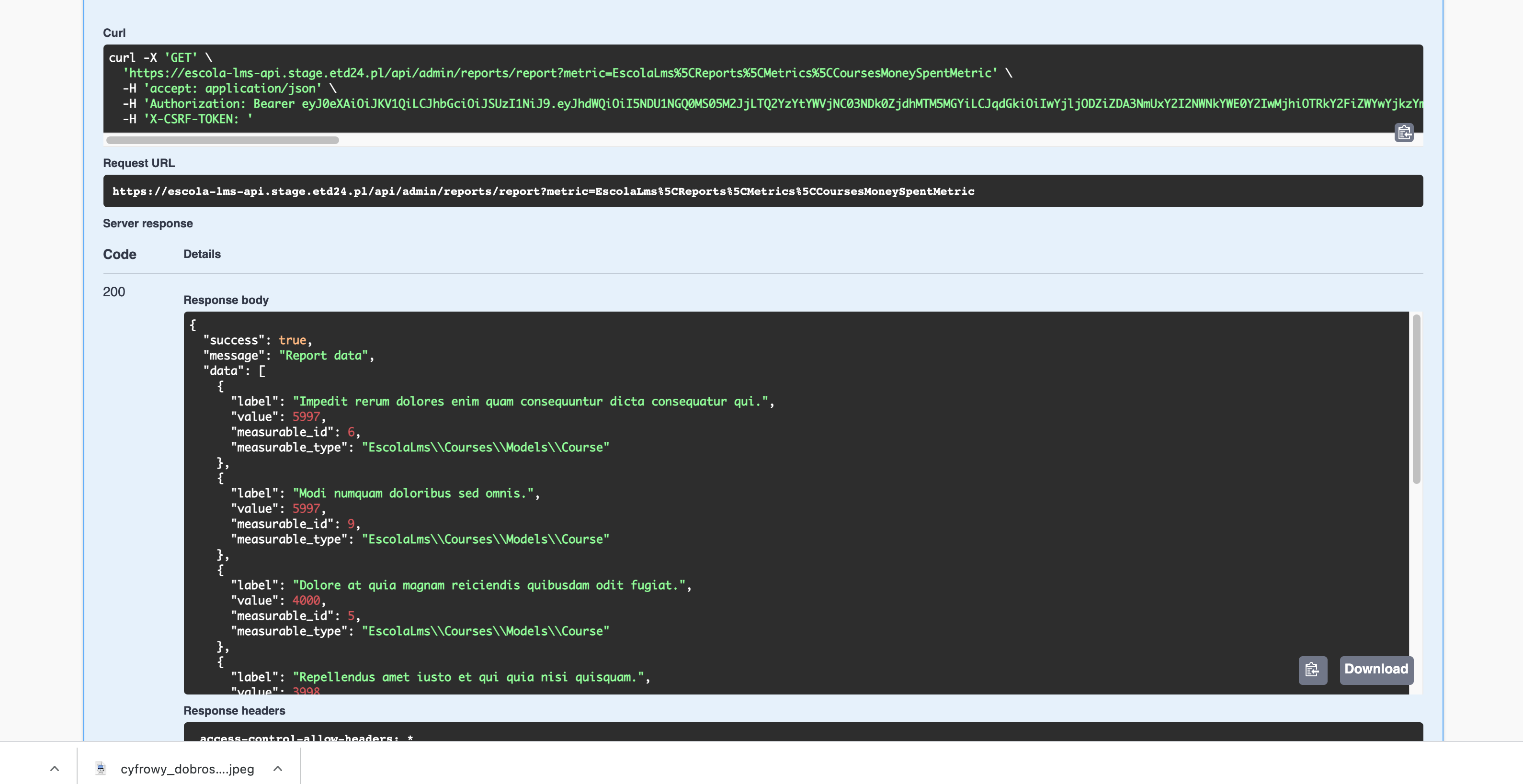 basic reports · Issue #50 · EscolaLMS/Admin · GitHub