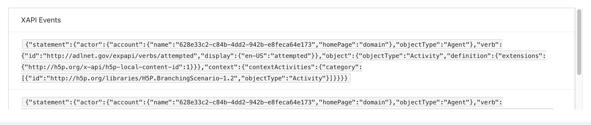 onXAPI does not work · Issue #2 · EscolaLMS/H5P-player · GitHub