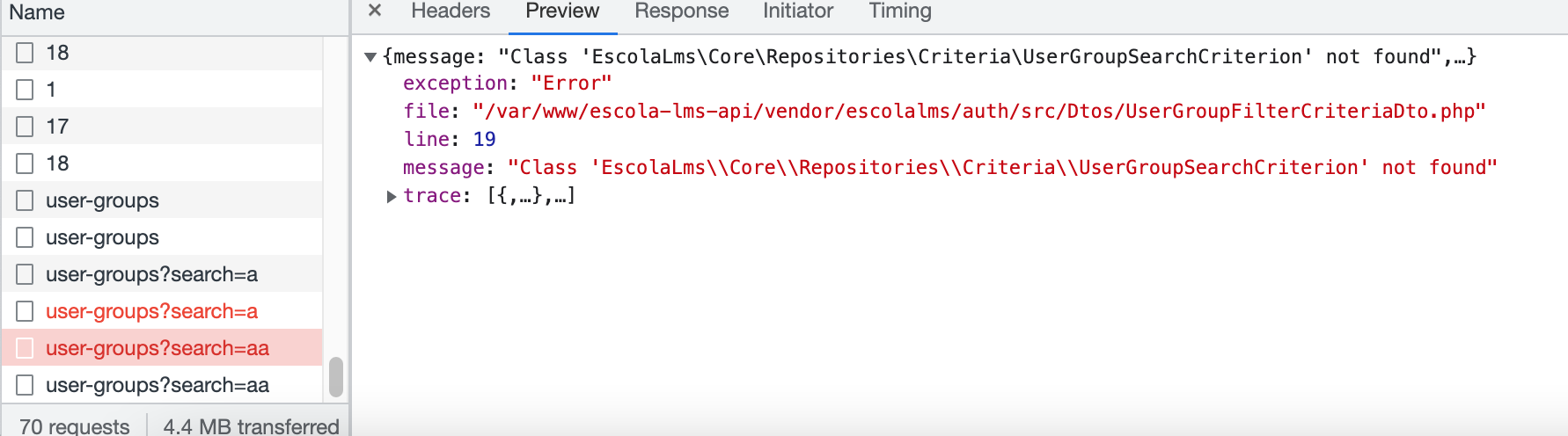 User Group search bug · Issue #60 · EscolaLMS/Auth · GitHub