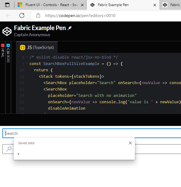[Bug]: The SearchBox shows autocomplete even in Edge · Issue #28618 · microsoft/fluentui · GitHub