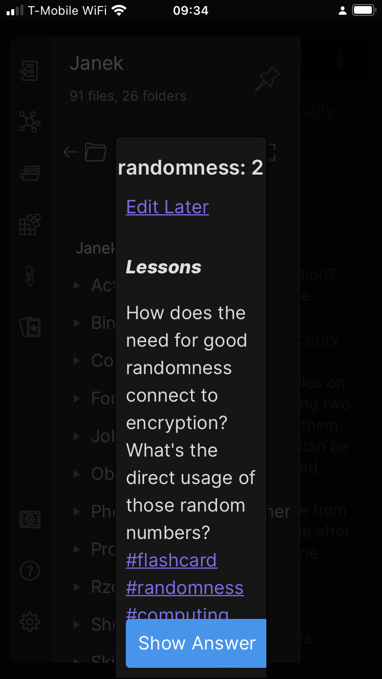 [FEAT] Adjust style for smaller screens (e.g. iPhone) · Issue #361 · st3v3nmw/obsidian-spaced ...