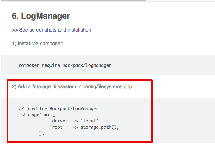 Admin Log page error · Issue #22 · Laravel-Backpack/LogManager · GitHub