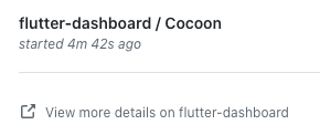 [cocoon] GitHub checks API shows hard coded flutter dashboard text on LUCI checks in cocoon ...