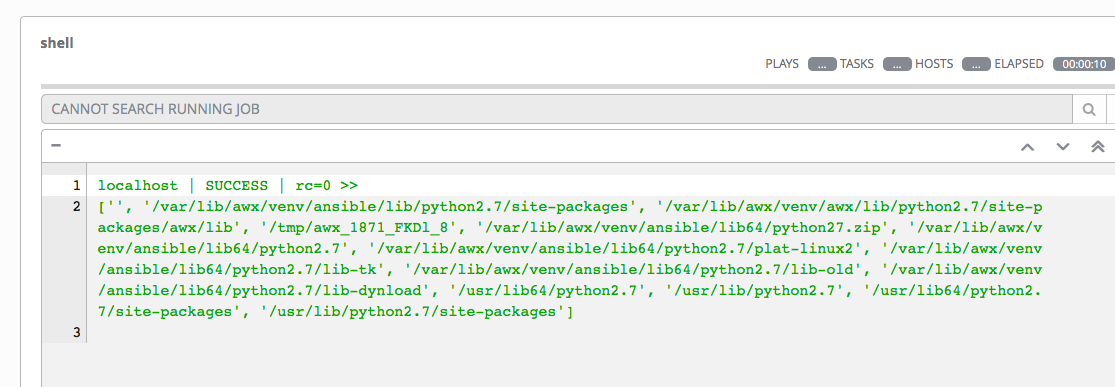 Expected /var/lib/awx/venv/ansible to be used and it's not · Issue #1737 · ansible/awx · GitHub
