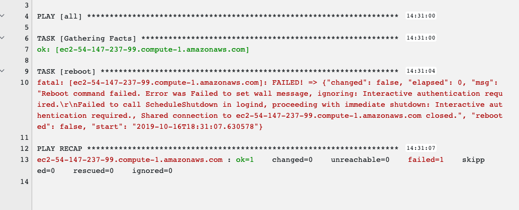 Reboot module fails by timeout · Issue #5016 · ansible/awx · GitHub