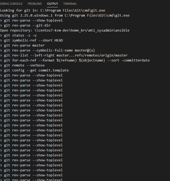 git gutter and file status no longer working with git 2.25 on mapped network drive · Issue ...