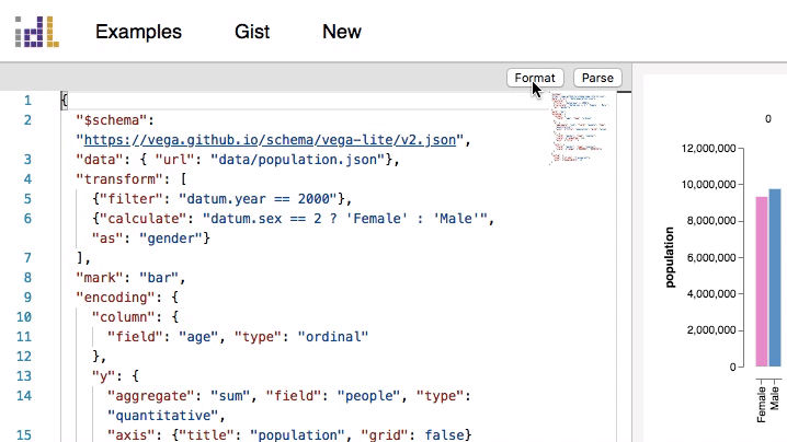 Add format button · Issue #37 · vega/editor · GitHub