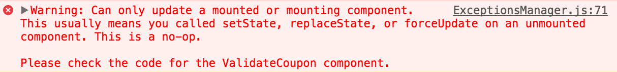 Seeing A Lot Of Warning Called Setstate On An Unmounted Component · Issue 2371 · Aksonov