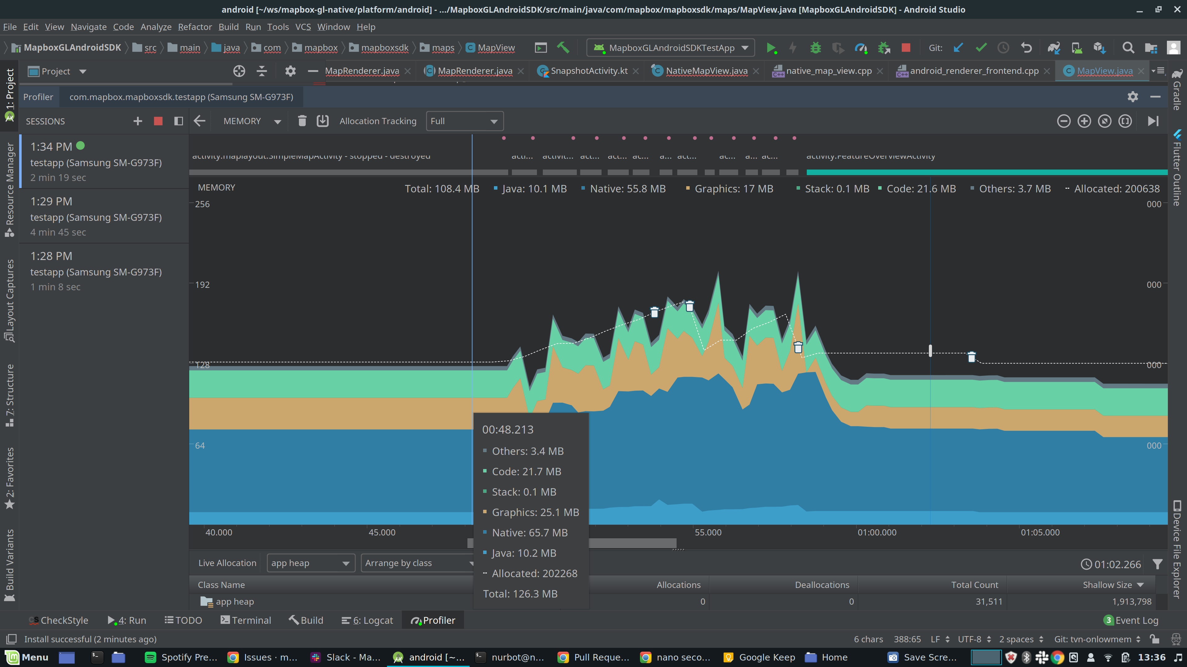 Memory Leak In Android Sdk · Issue 14522 · Mapboxmapbox Gl Native · Github