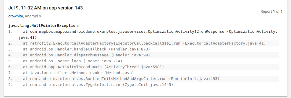 Nullpointerexception · Issue 1135 · Mapboxmapbox Android Demo · Github