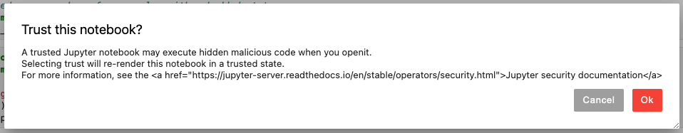 Trust this notebook dialog missing linkification · Issue #10831 · jupyterlab/jupyterlab · GitHub