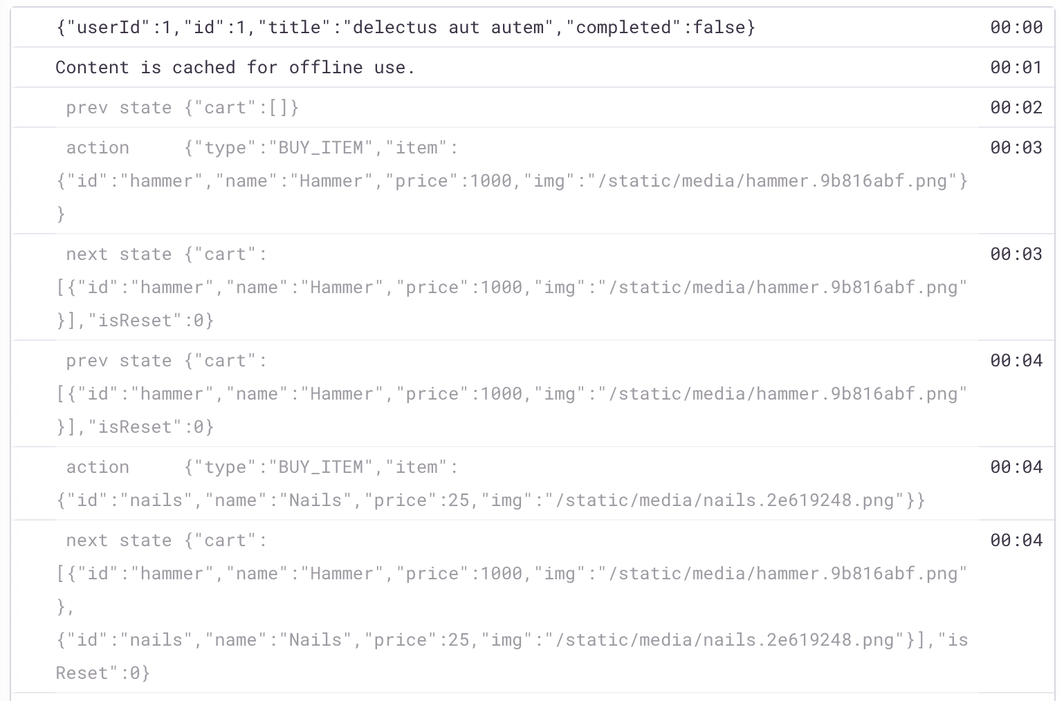 Replay console log rows should be "dimmed" until they are "played" · Issue #35691 · getsentry ...
