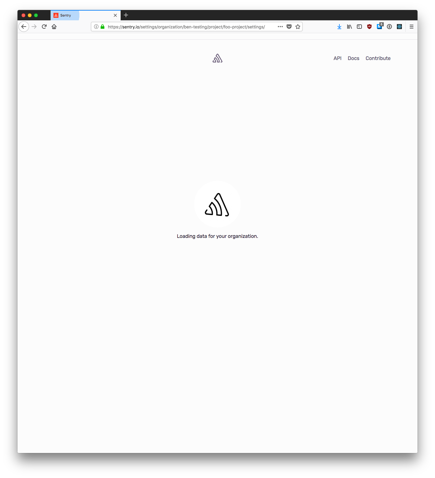 Footer flashes during loading animation on new org settings · Issue #7408 · getsentry/sentry ...