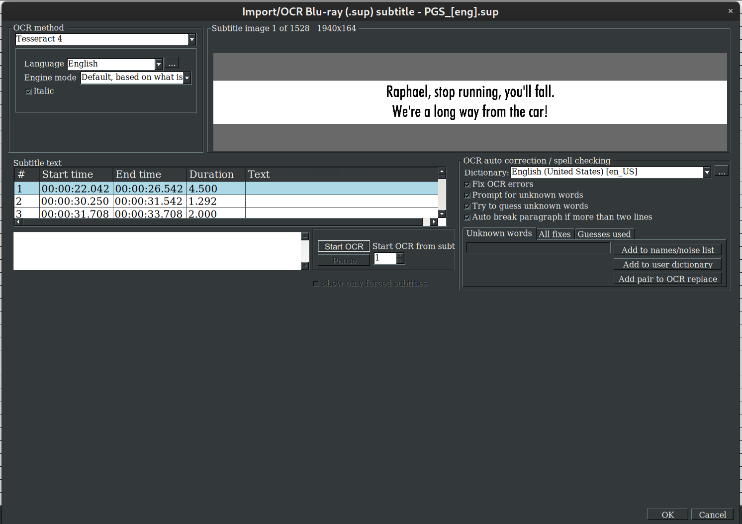 Import SUP to OCR window doesn't resize correctly on Linux (mono) (see screenshot). · Issue ...