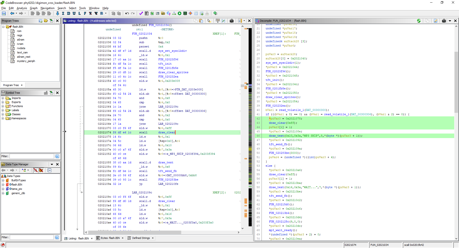 Return address push on call showing up as assignment to local in decompilation with custom ...