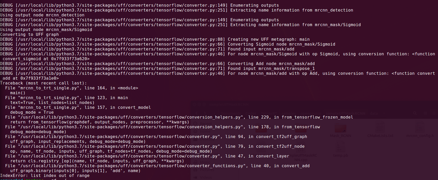 [TRT] UffParser: Validator error: mrcnn_detection_bboxes: Unsupported operation _SpecialSlice ...