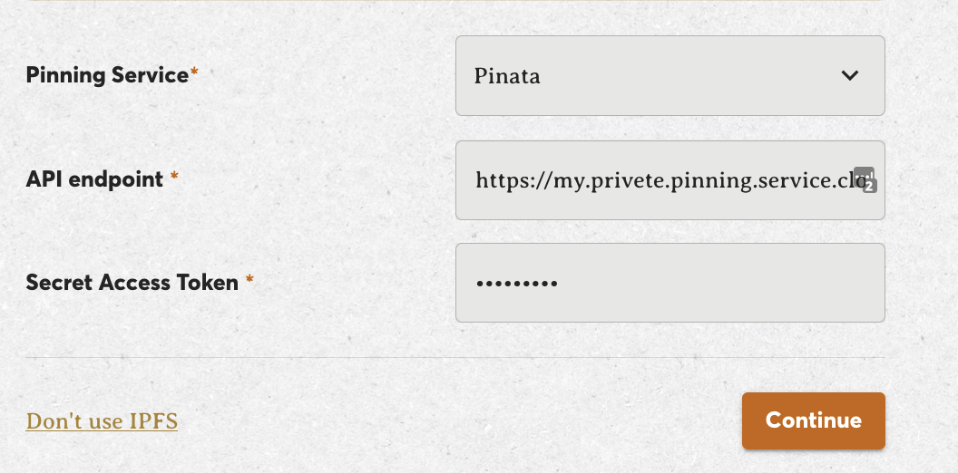 IPFS pinning service: custom API endpoint · Issue #127 · gnosisguild ...