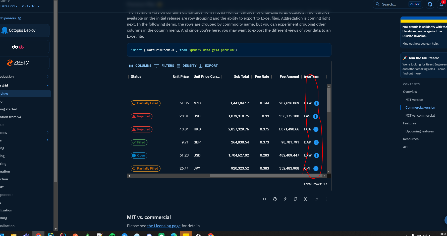 [docs] Bug on datagrid overview page, cannot close dialog after has been opened · Issue #7300 ...