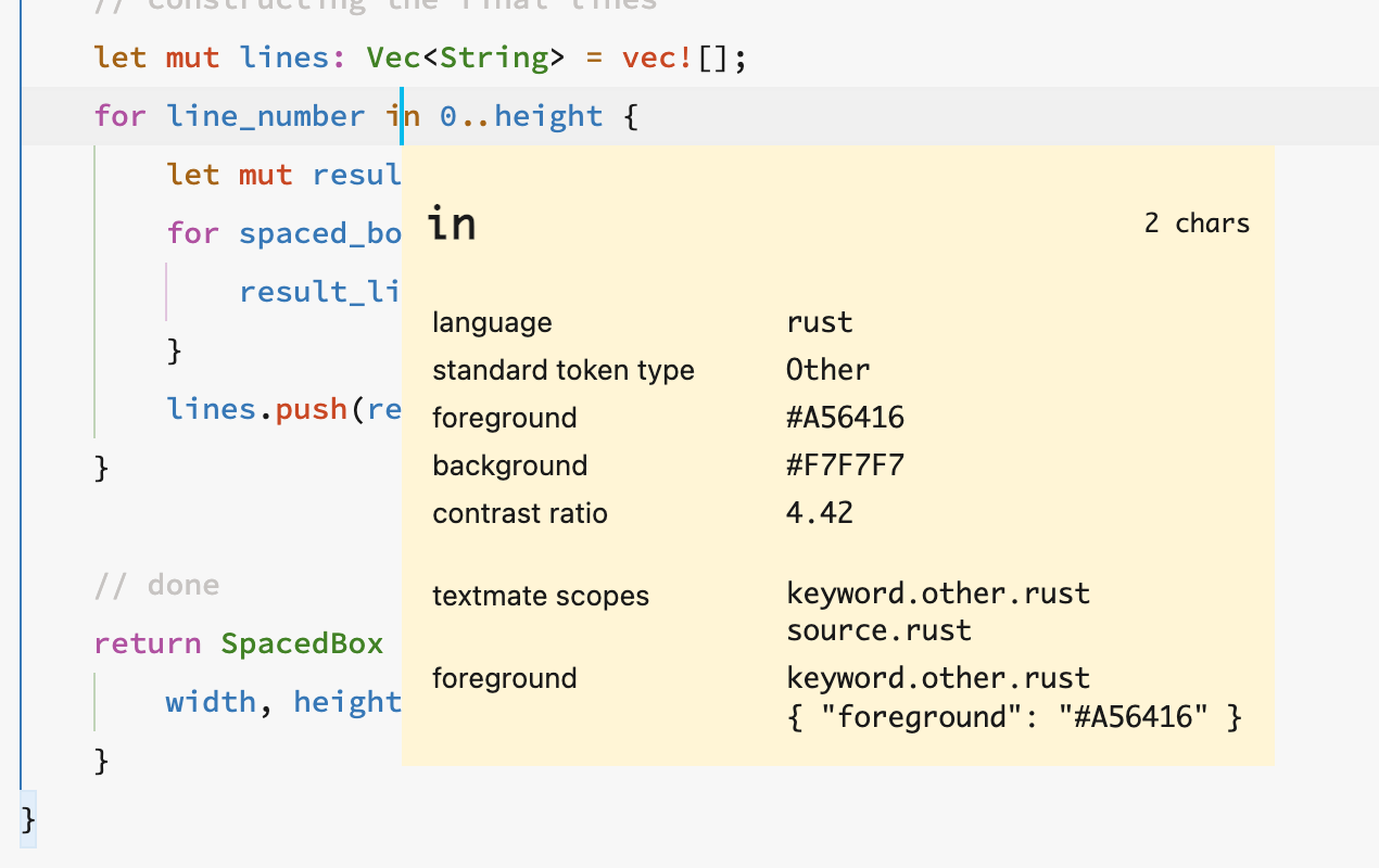 Rust Grammar has little control over keyword theming · Issue #138280 ...