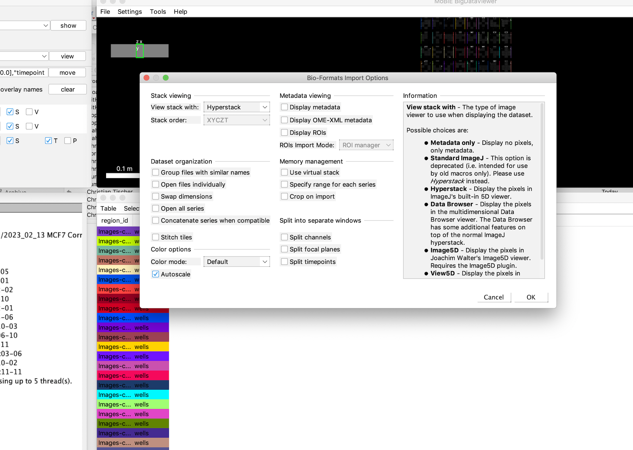 HCS Opener: Bio-Formats window popping up during loading · Issue #982 · mobie/mobie-viewer-fiji ...