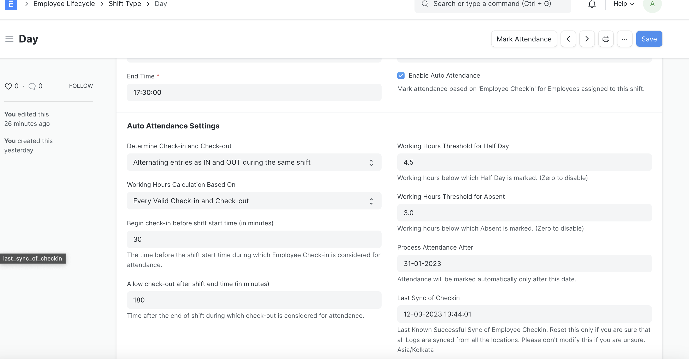 Employee Checkin - Shift ( Null ) · Issue #382 · frappe/hrms · GitHub