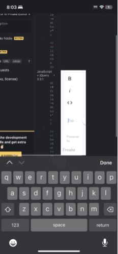 Backspace no longer working at all on iOS · Issue #4545 · froala/wysiwyg-editor · GitHub