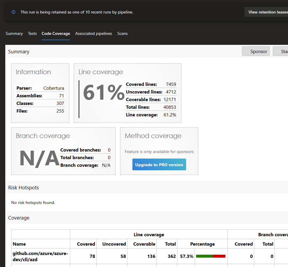 Better Code Coverage Insights · Issue 2295 · Azureazure Dev · Github