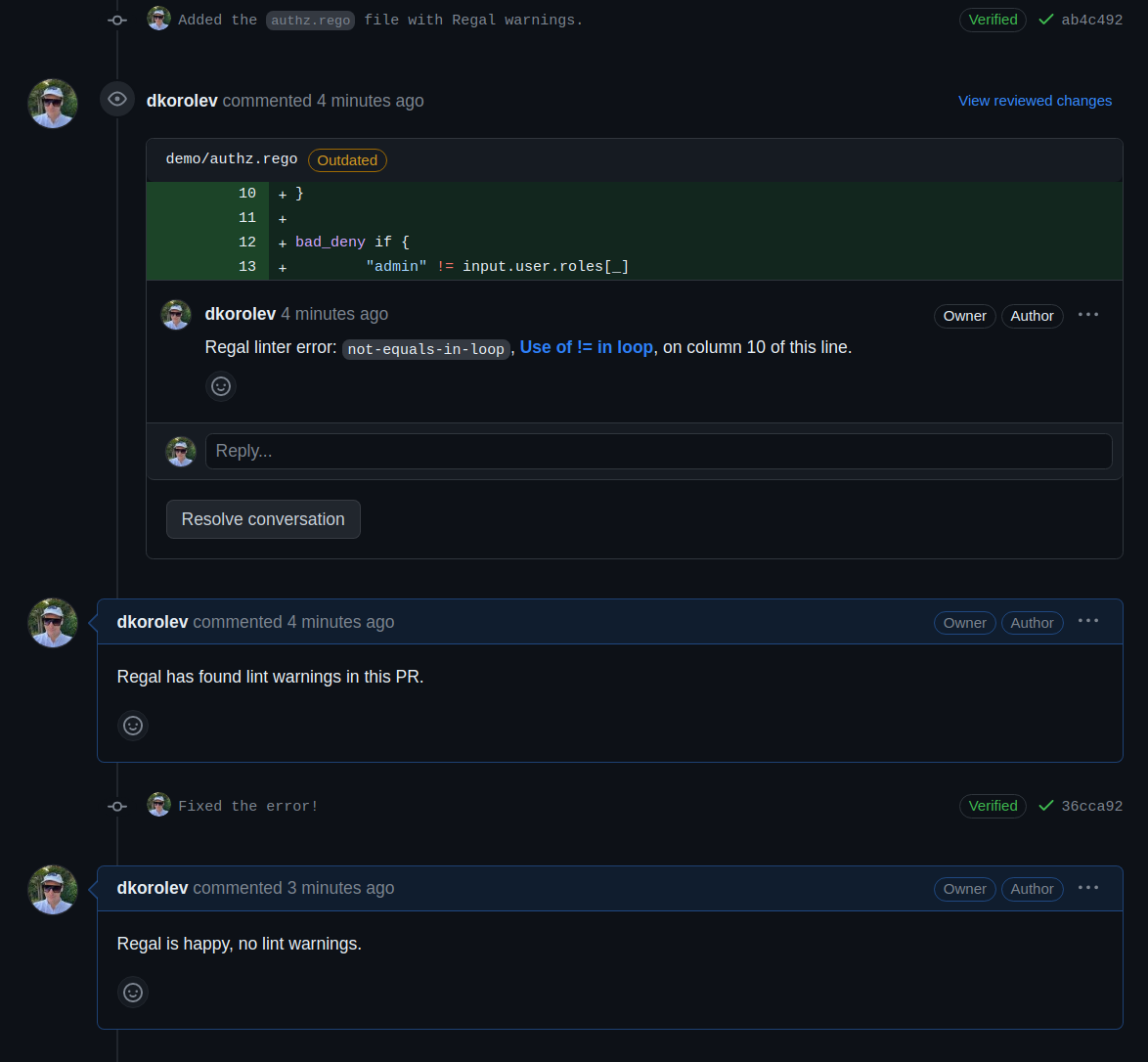 GitHub - dkorolev/regal-pr-validator