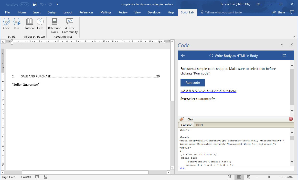 Encoding Issue With Gethtml · Issue 104 · Officedevoffice Js · Github