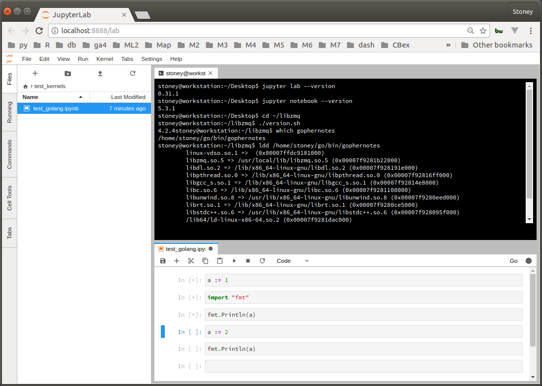 jupyterlab expression result never returns ( works with notebook ) · Issue #99 · gopherdata ...