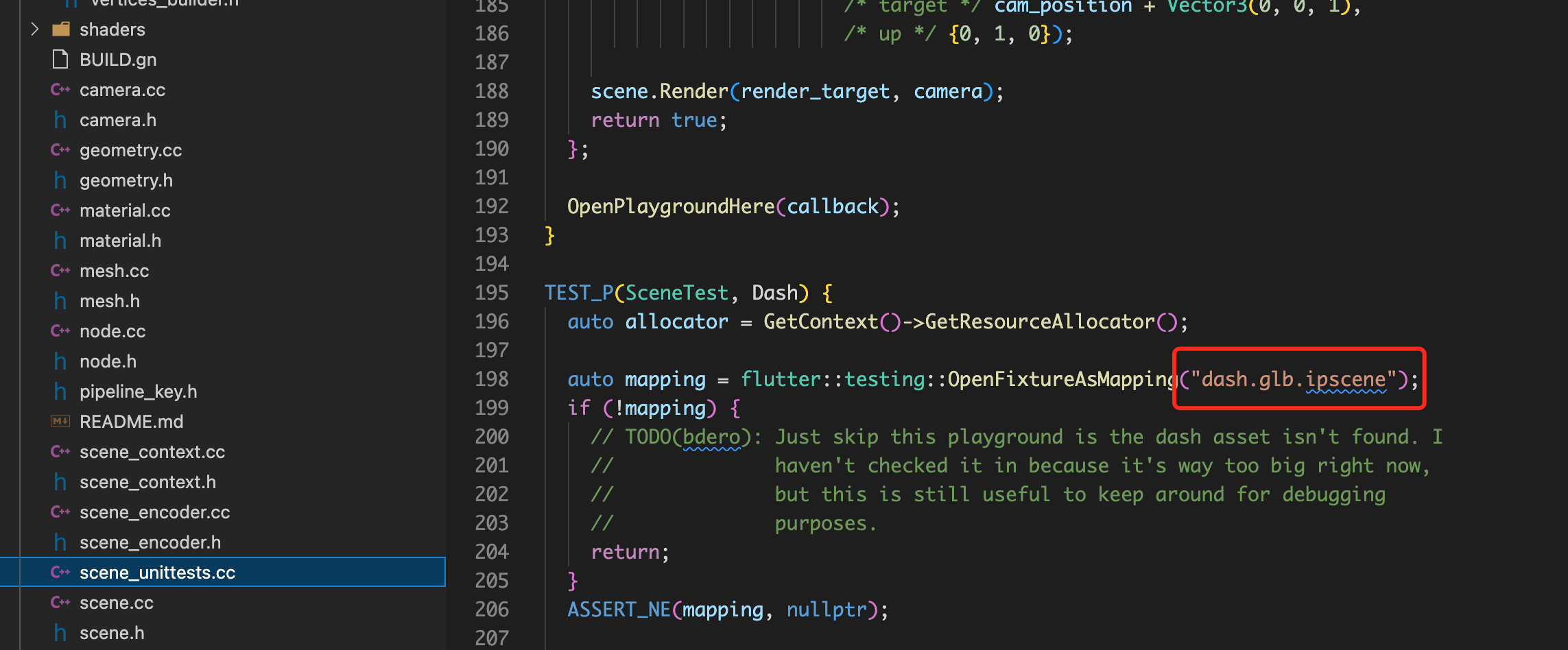 Impeller Scene A Model File Is Missing In Sceneunittests · Issue 118440 · Flutterflutter