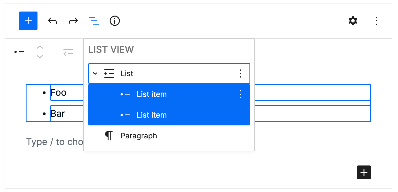 List blocks can't be transformed into Task block anymore (since List V2 ...