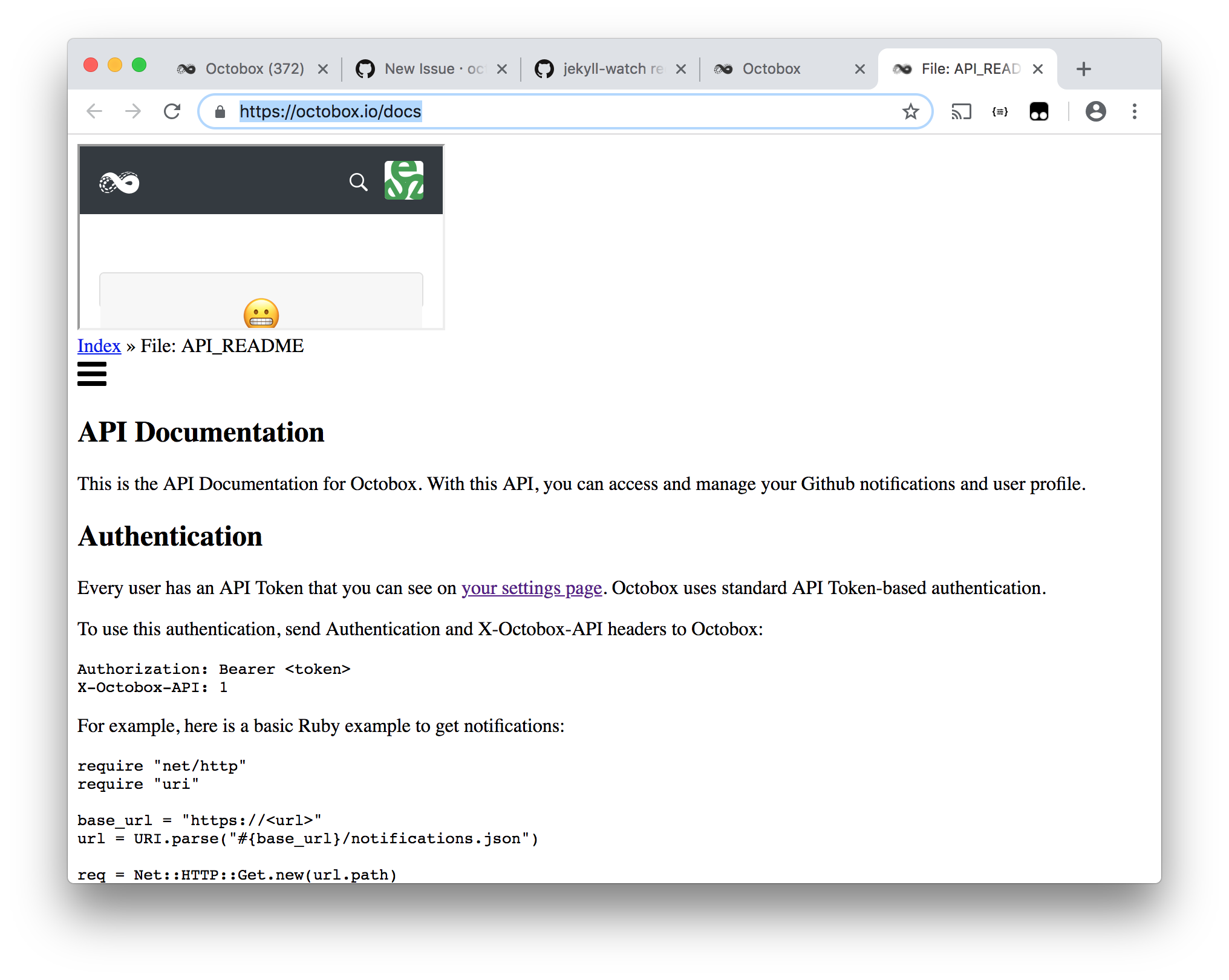 API page does not have method list · Issue #1463 · octobox/octobox · GitHub