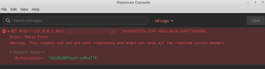 customize response httpstatus, return Could not get any response ...
