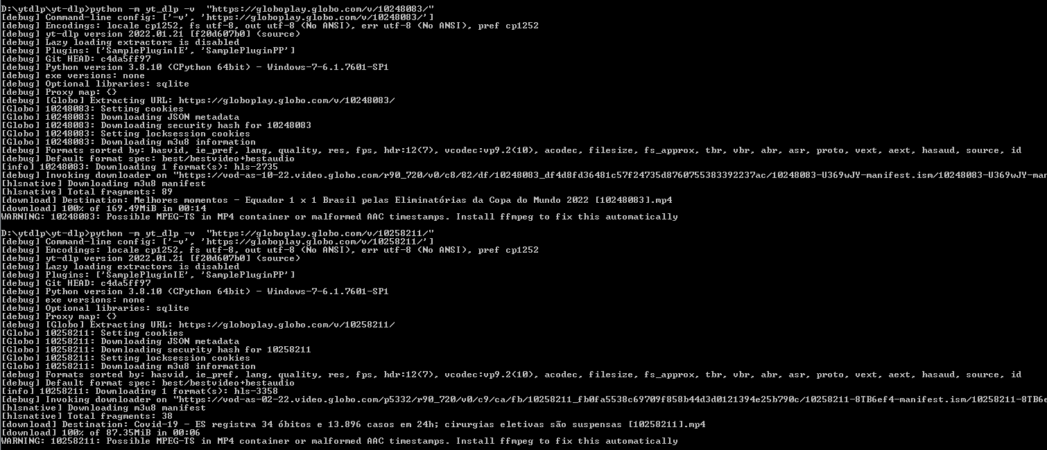 Globoplay not working · Issue #2524 · yt-dlp/yt-dlp · GitHub