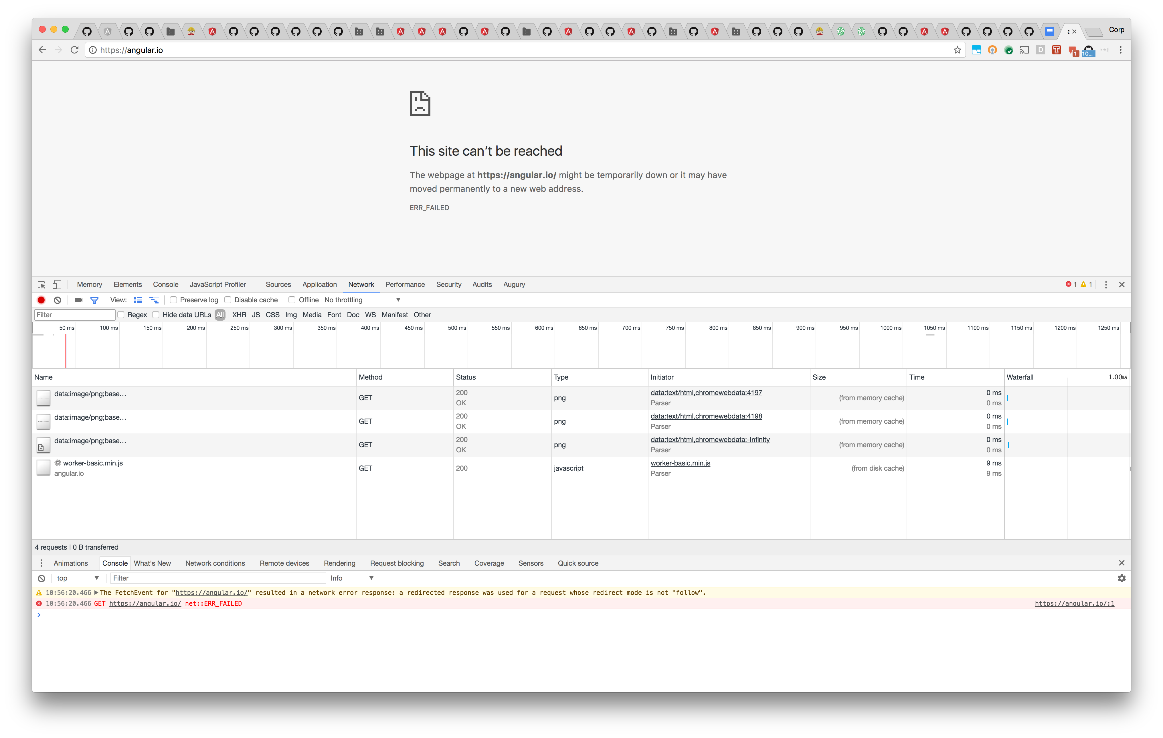 Service worker causes "This site can’t be reached" in Chrome and ...