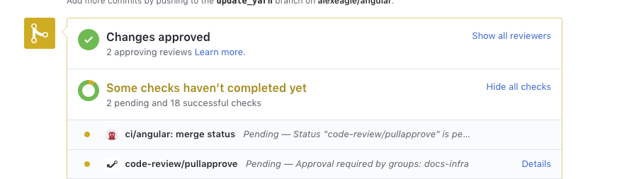 ci: pullapprove sometimes gets stuck in pending commit status state in spite of all the ...