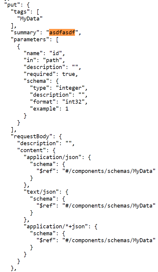 param example attribute complex type support? · Issue #2107 · domaindrivendev/Swashbuckle ...