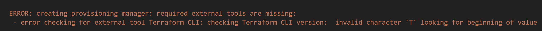 [issue] Error When Terraform Not Installed · Issue 1648 · Azure Azure Dev · Github