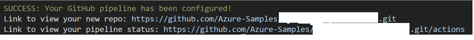 [Issue] Action url is invalid after running pipeline config · Issue #2236 · Azure/azure-dev · GitHub